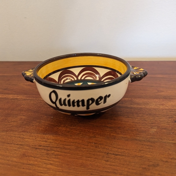 Quimper | Dining | Vintage Ear Bowl Quimper Geometric Decor St Jean De ...